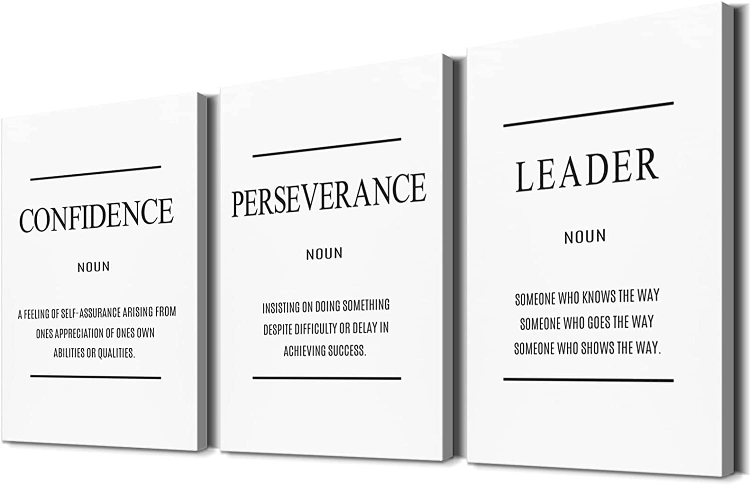 Aaroca 3 Pieces Motivational Wall Art - Office Poster Quotes Wall Decor ...