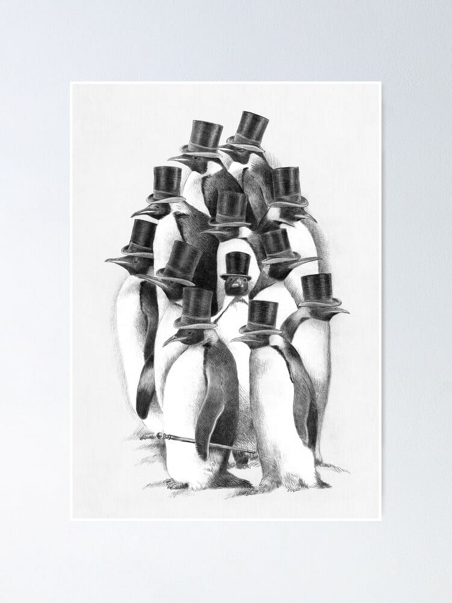 Aaroca A Gathering of Gentlemen Unframed Canvas Unique Wall Decor for ...