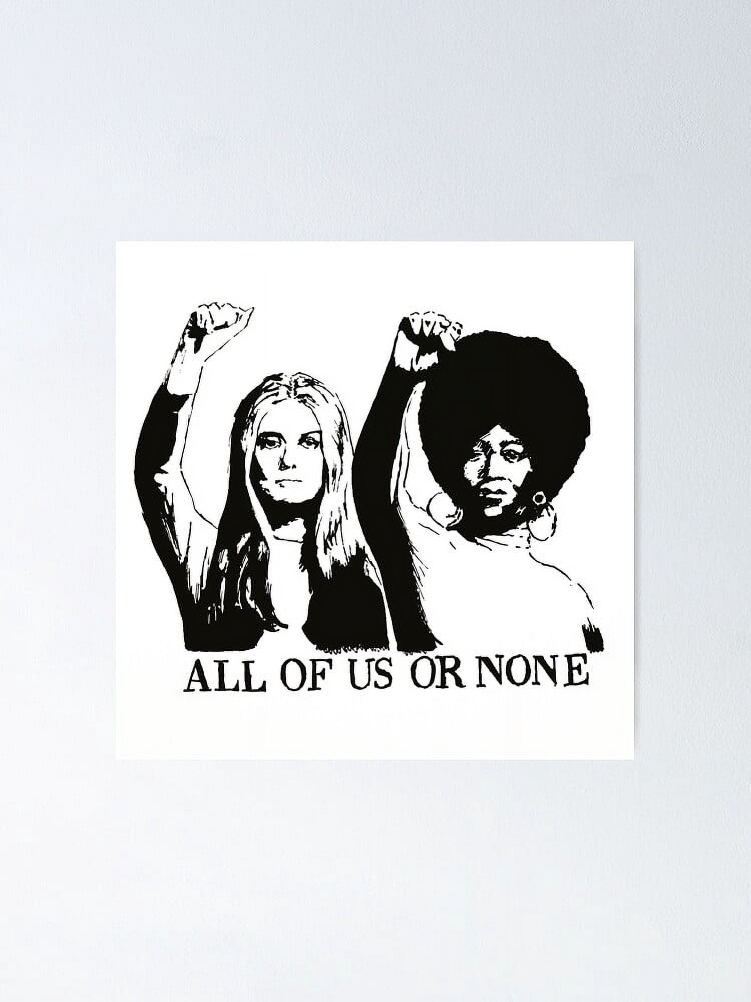 Aaroca ALL OF US OR NONE Poster Classic Decoration for Office Modern ...