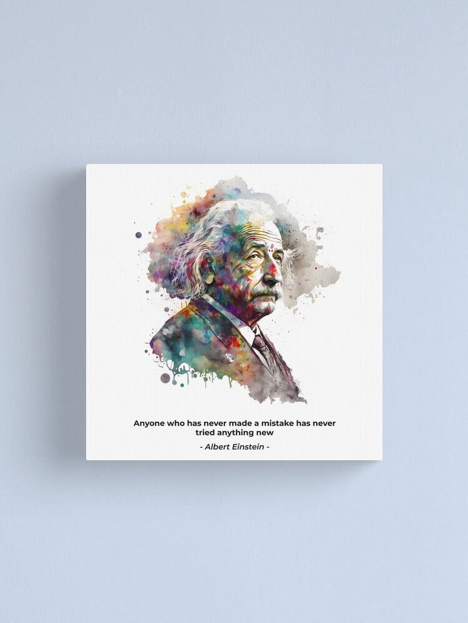Aaroca Albert Einstein | Inspirational Quote Canvas Print (Unframed ...