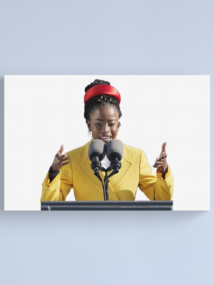 Aaroca Amanda Gorman Canvas Print Inspirational Quote Canvas ...