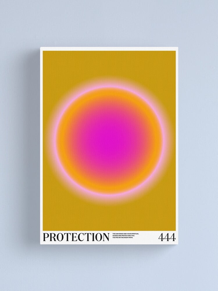 Aaroca Angel Number 444 Protection Print Canvas Print (Unframed ...