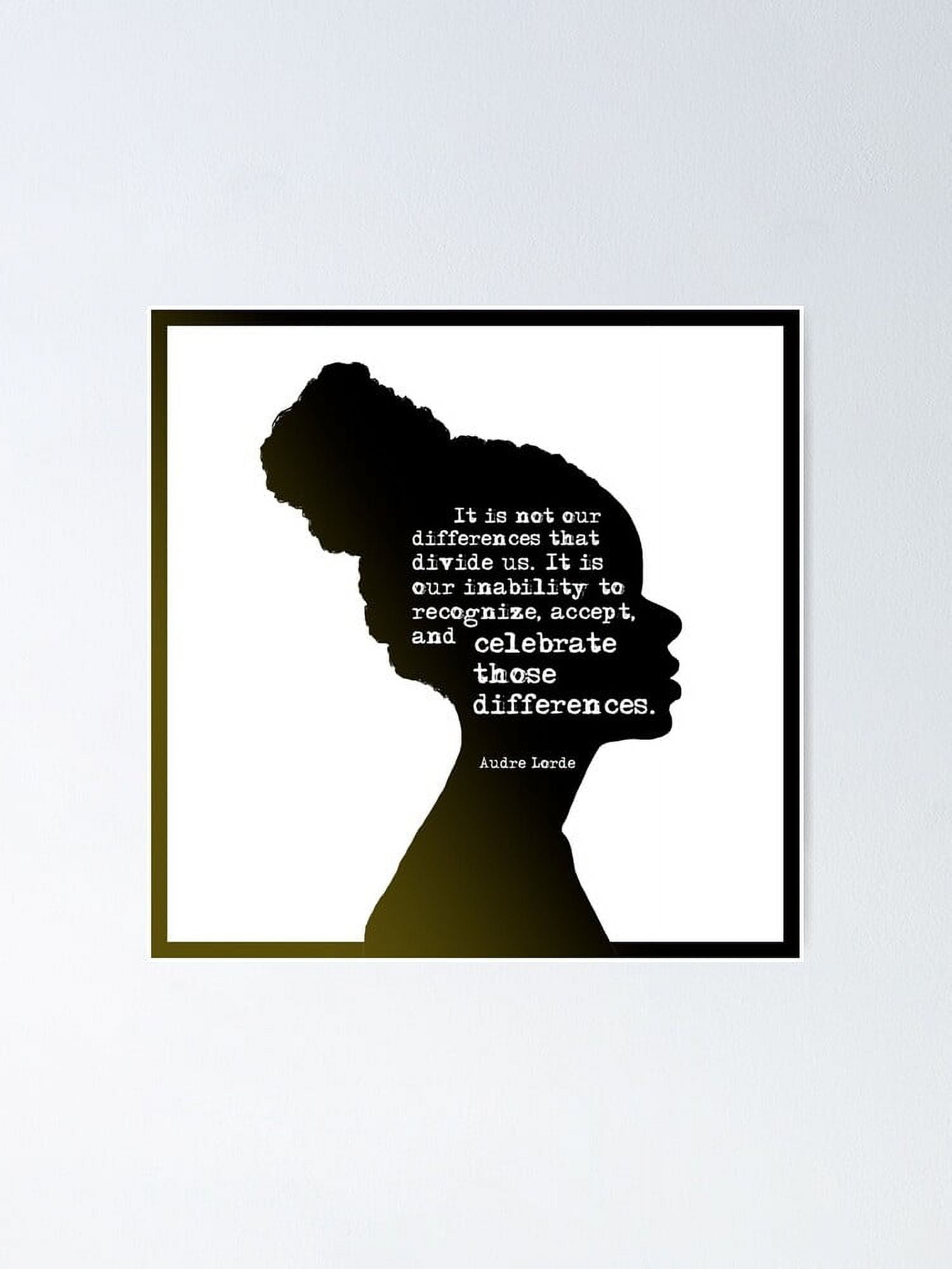 Aaroca Audre Lorde Differences Unframed Canvas Unique Wall Decor for ...