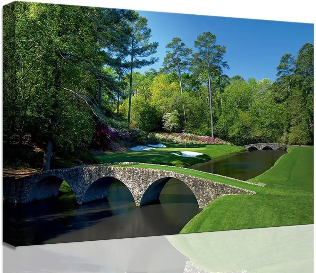 Aaroca Augusta National Golf Course Wall Art - Augusta Golf Course 12th ...