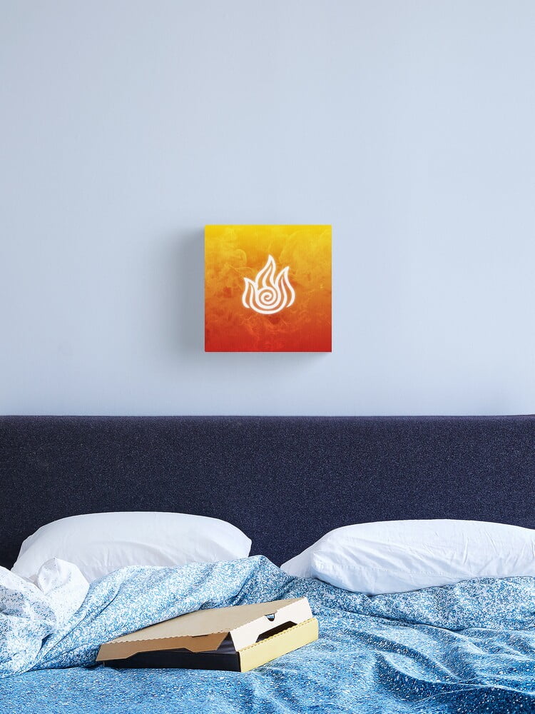 Aaroca Avatar Fire Bending Element Symbol Canvas Print Canvas Posters ...