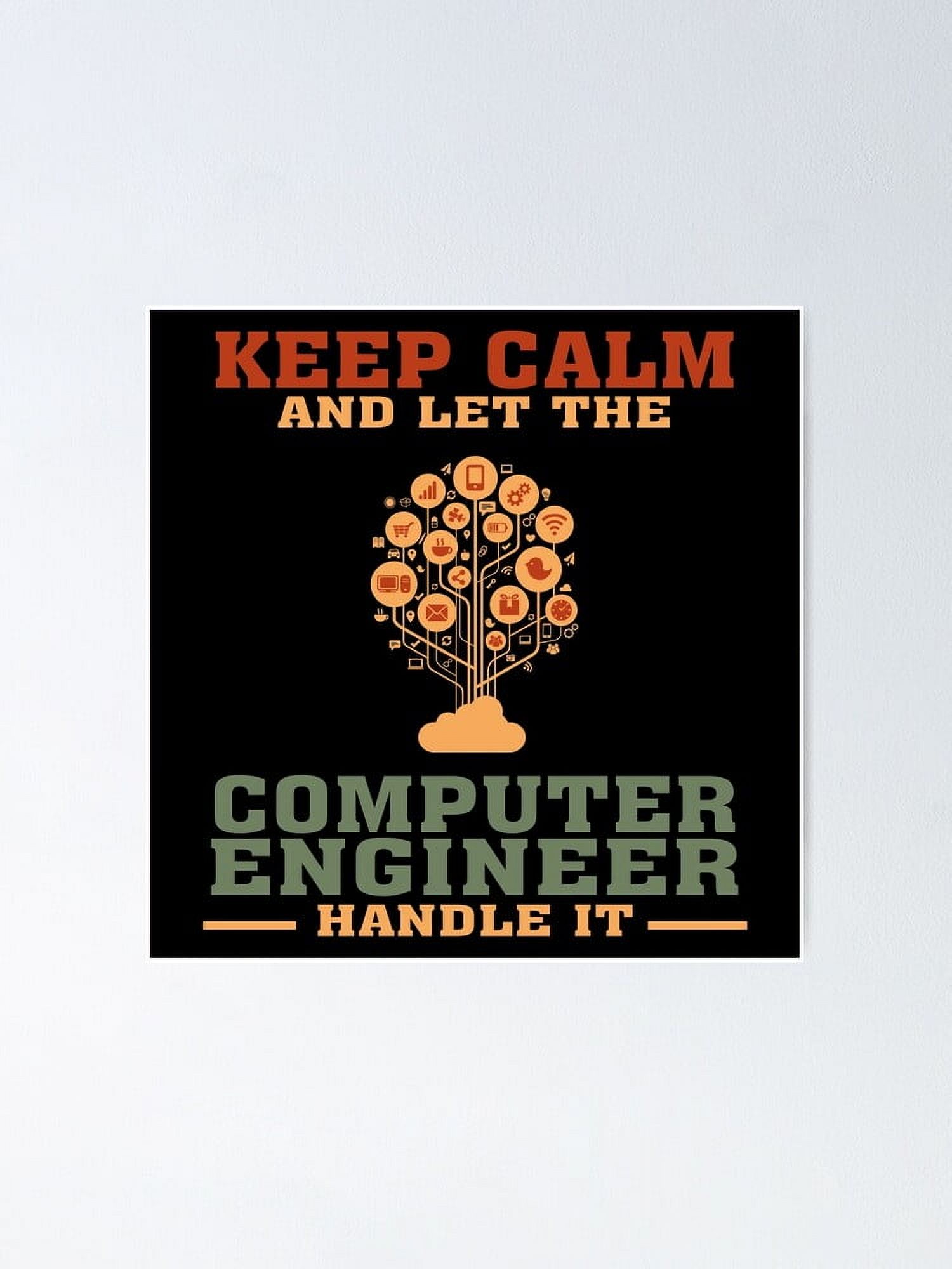 Aaroca Bestseller Computer Engineer Tshirt, Keep Calm (Unframed ...