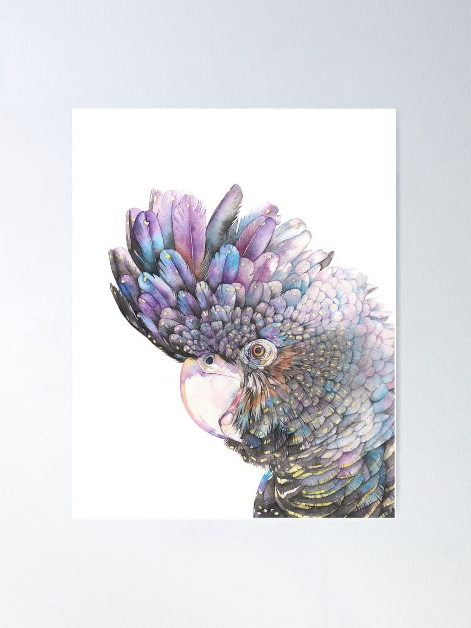 Aaroca Black Cockatoo Poster Canvas Poster - Modern Wall Art for Home ...