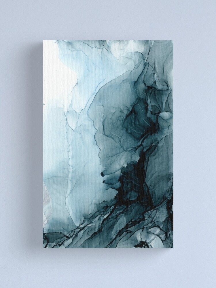 Aaroca Blue Tides Abstract Ocean Flow Painting Canvas Print (Unframed) Classic Decoration for ...