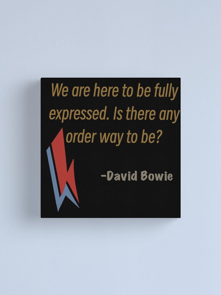 Aaroca Bowie fully expressed Canvas Print High-Quality Canvas Wall Art ...