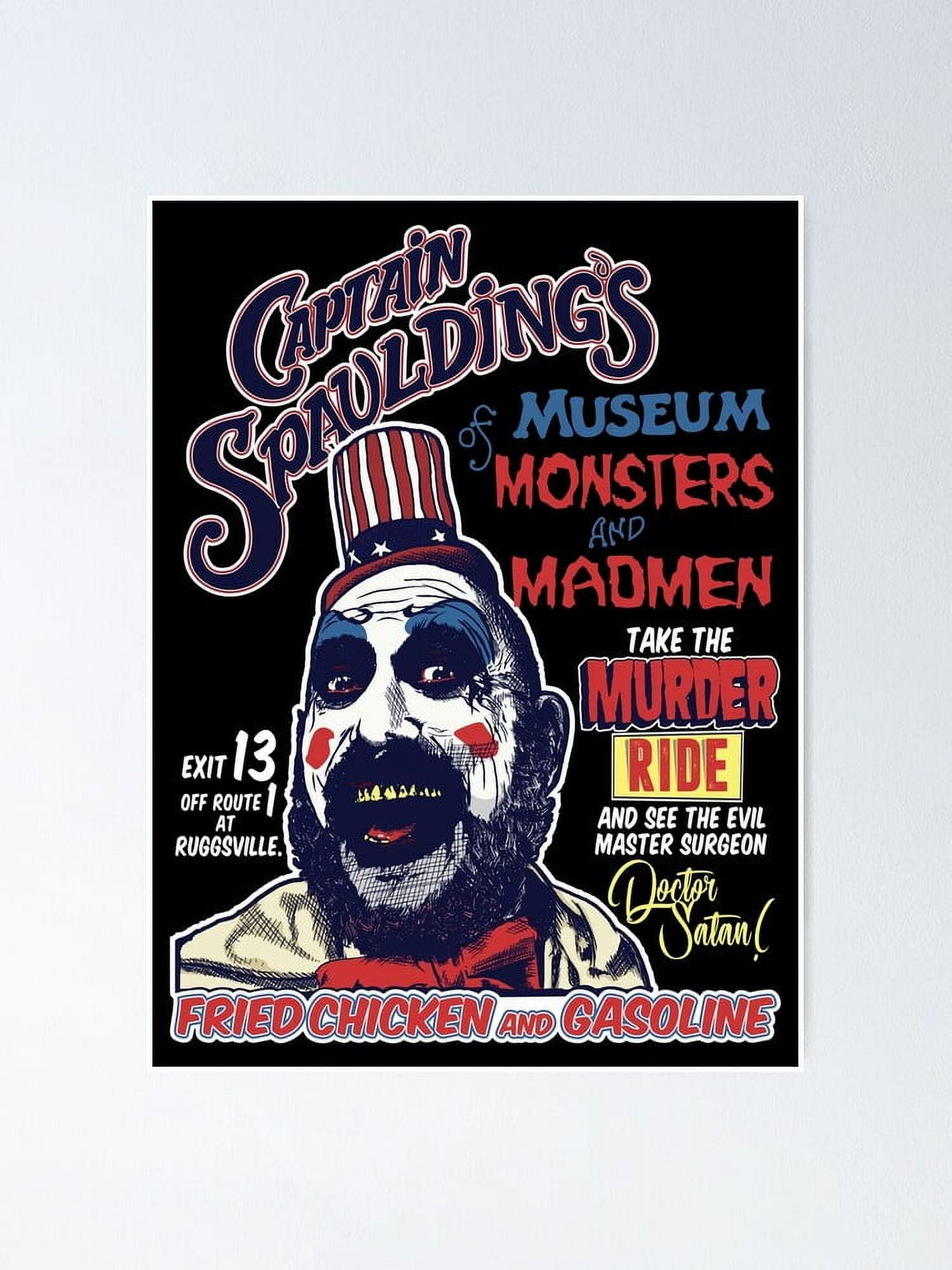 Aaroca Captain Spaulding's Museum of Monsters and Madmen Unframed ...
