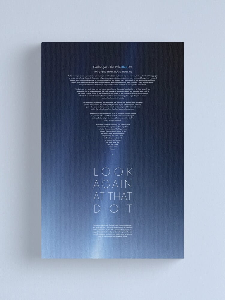 Aaroca Carl Sagan, Pale Blue Dot - revisited 2020 | Cosmos Posters ...