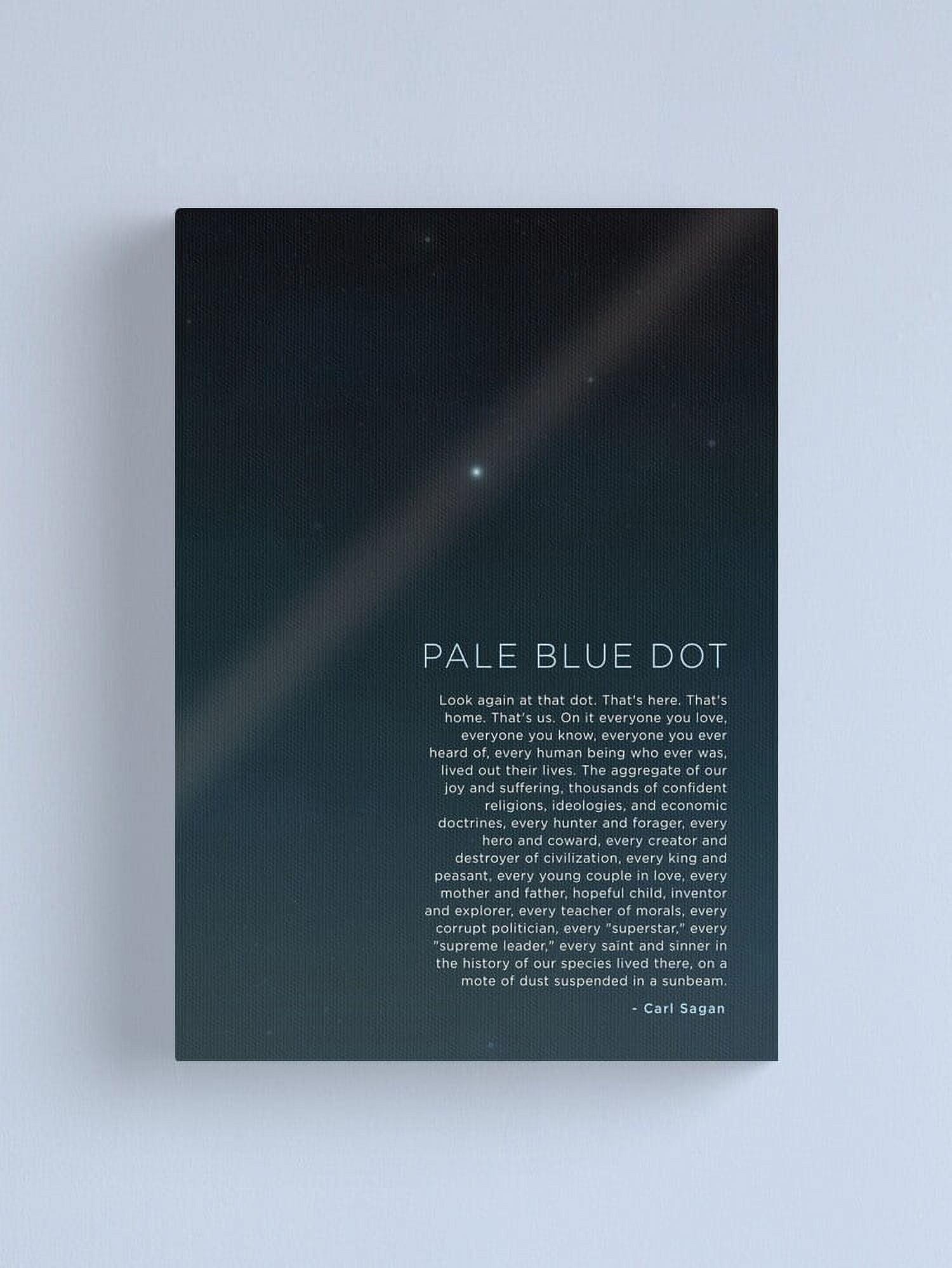 Aaroca Carl Sagan's - Pale Blue Dot 2 Canvas Print (Unframed) Classic ...