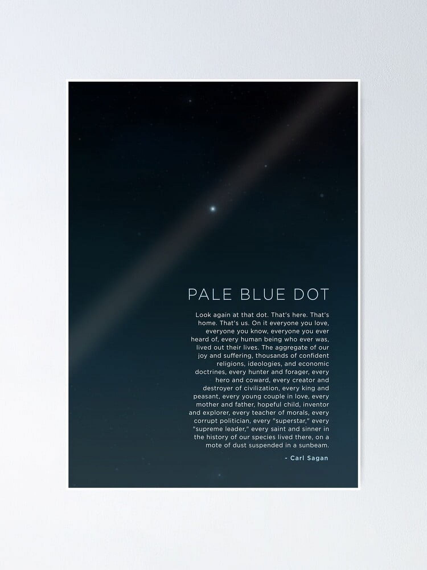 Aaroca Carl Sagan's - Pale Blue Dot 2 (Unframed) Classic Decoration for ...