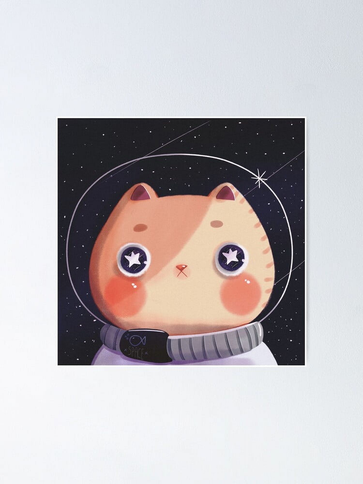 Aaroca Cat Astro Unframed Canvas Unique Wall Decor for Modern Home ...