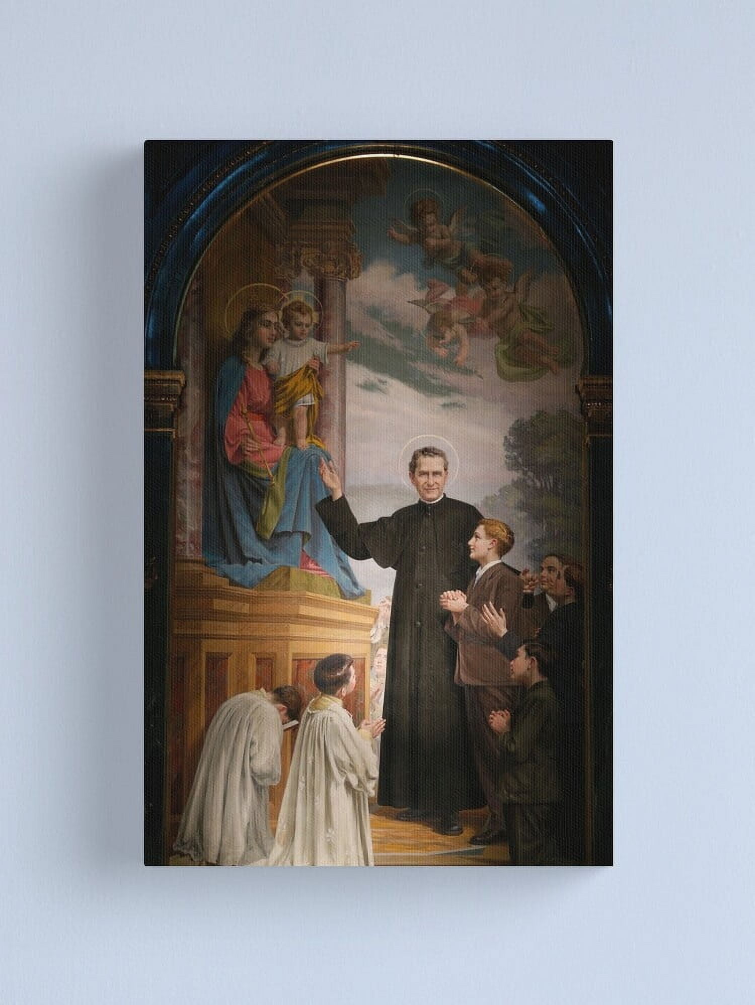 Aaroca Catholic Saint John Bosco Canvas Print (Unframed) Classic ...