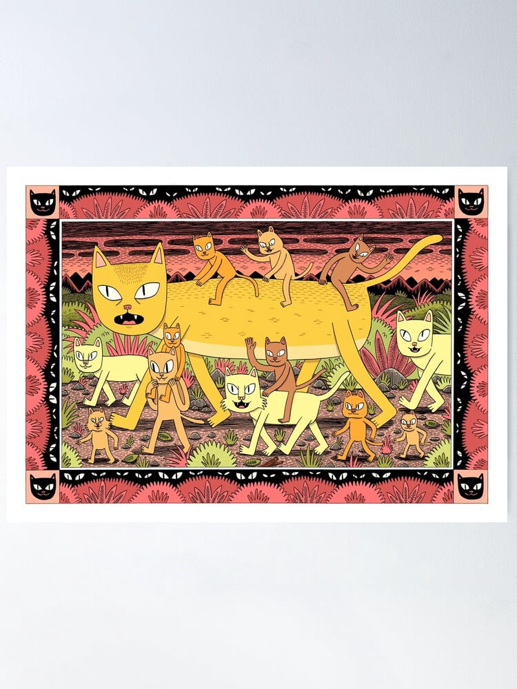 Aaroca Cats Poster Canvas Poster - Modern Wall Art for Home & Office ...