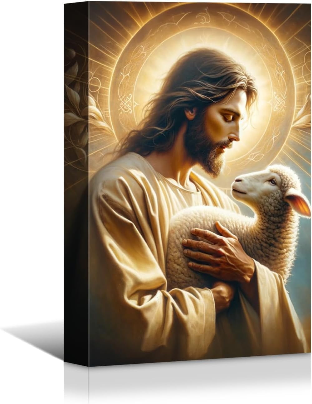 Aaroca Christian Wall Art Jesus Chasing Lost Lamb Canvas Print ...