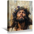 Aaroca Christian Wall Art Silence Jesus Canvas Print Inspirational Wall