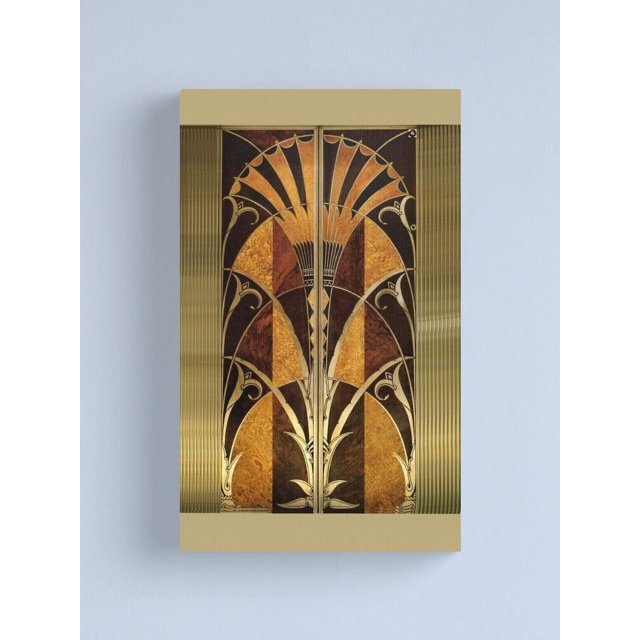 Aaroca Chrysler building elevator door Canvas Print (Unframed) Classic ...