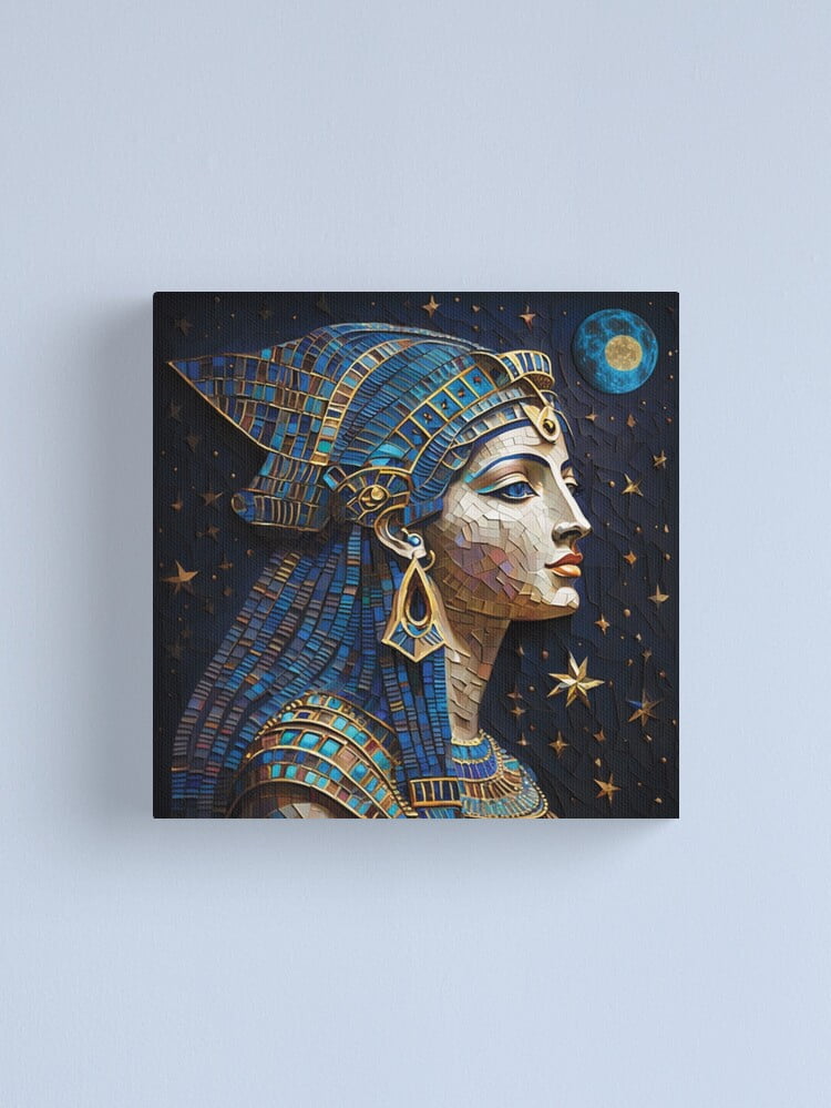 Aaroca Cleopatra with Van Gogh's starry night effect Canvas Print ...