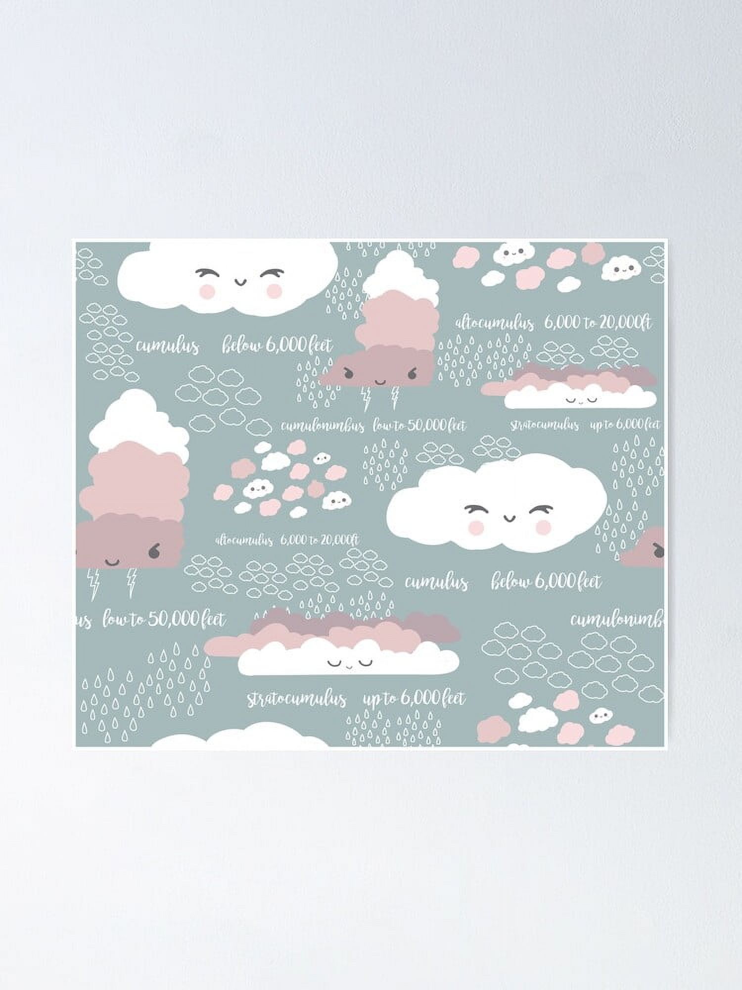 Aaroca Cloudy Day Poster Painting Artwork Modern Home Decorations Ready ...