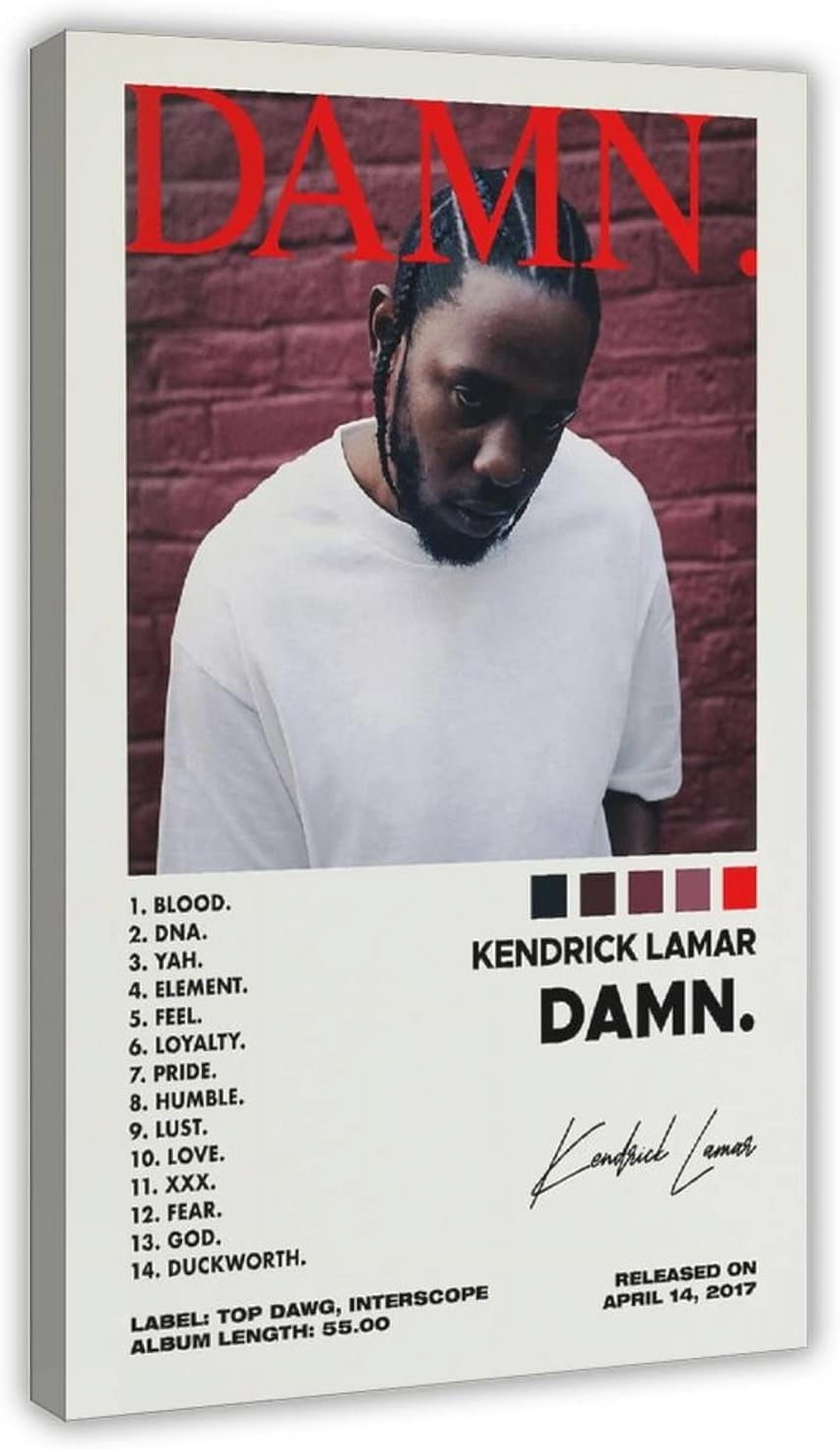 Aaroca DAMN. Album Cover Posters Rapper Posters Canvas Poster Bedroom ...