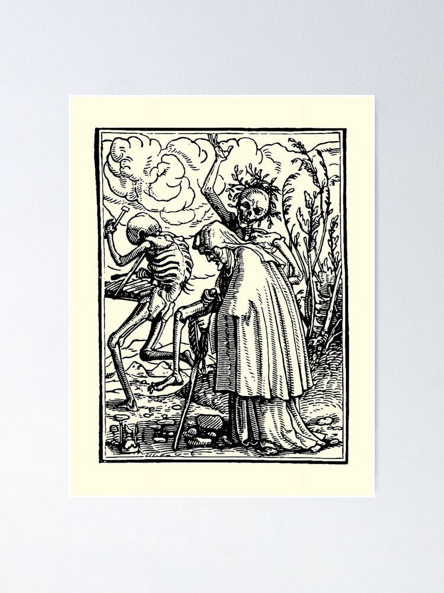 Aaroca Dance of Death, Dance of macabre (Holbein) Unframed Canvas ...
