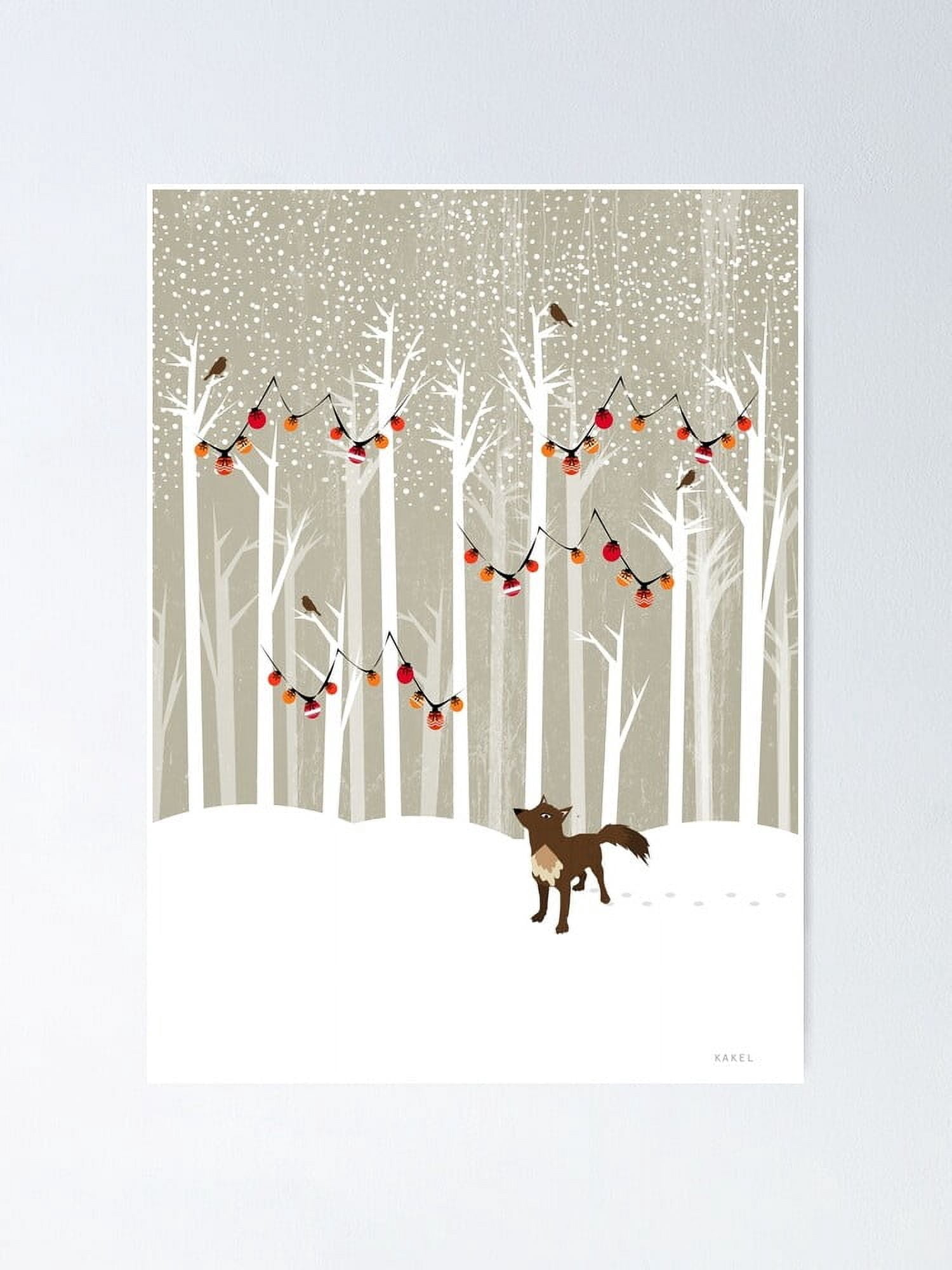 Aaroca December Unframed Canvas Unique Wall Decor for Modern Home Decor ...