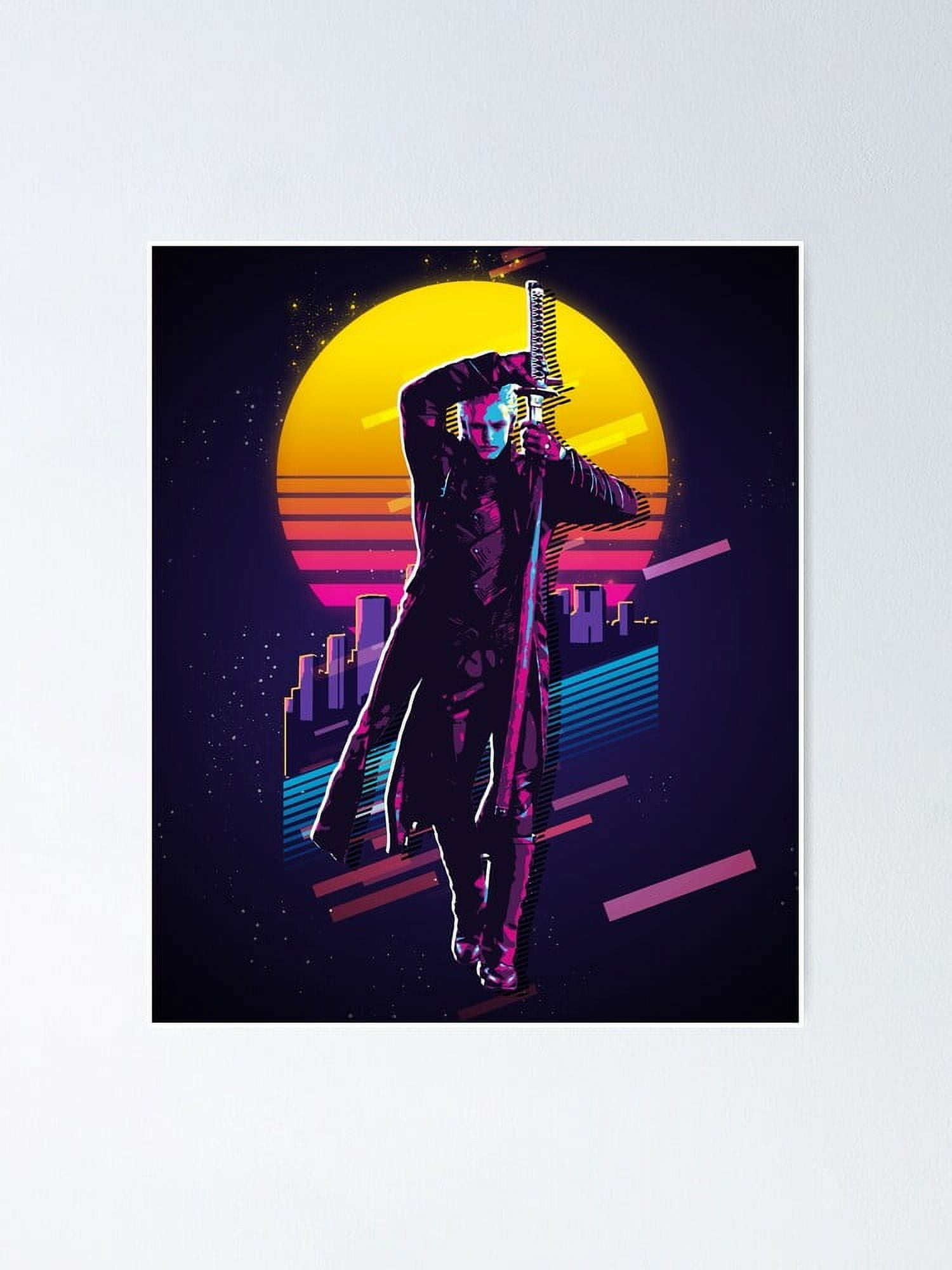 Aaroca Devil May Cry - Vergil (80s Retro) Poster Classic Decoration for ...