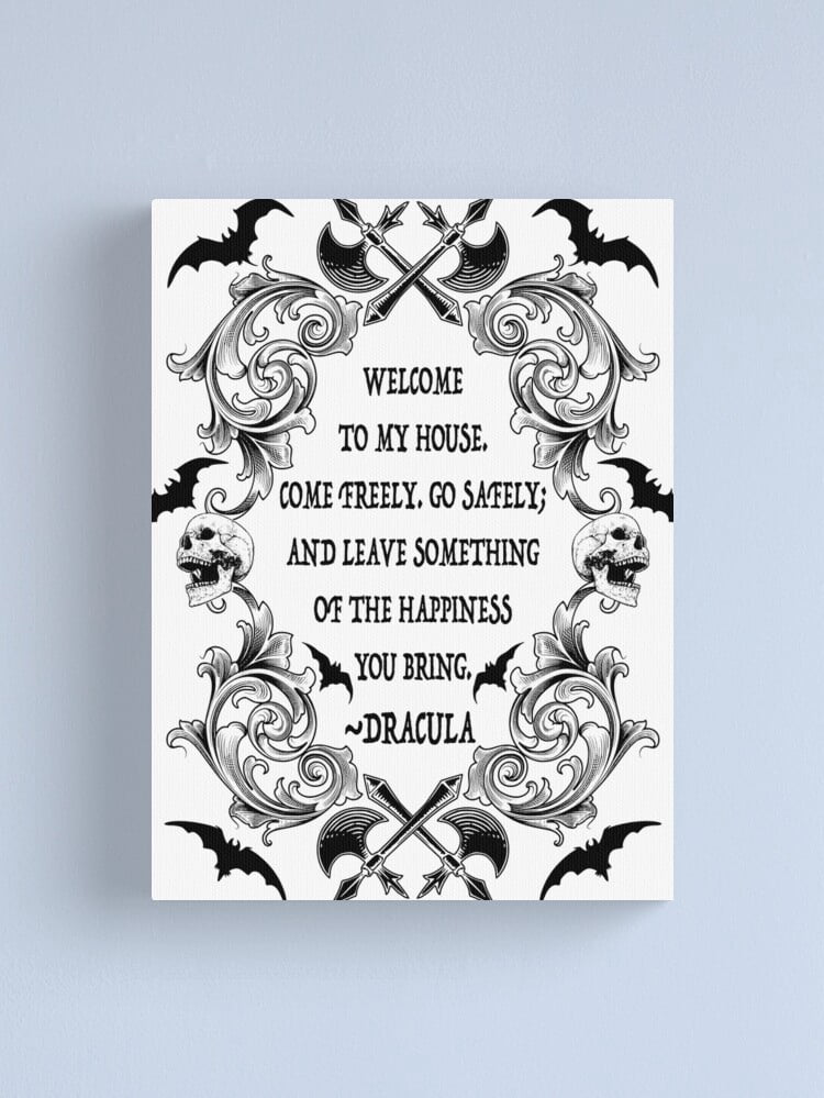 Aaroca Dracula Quote Canvas Print Inspirational Quote Canvas ...