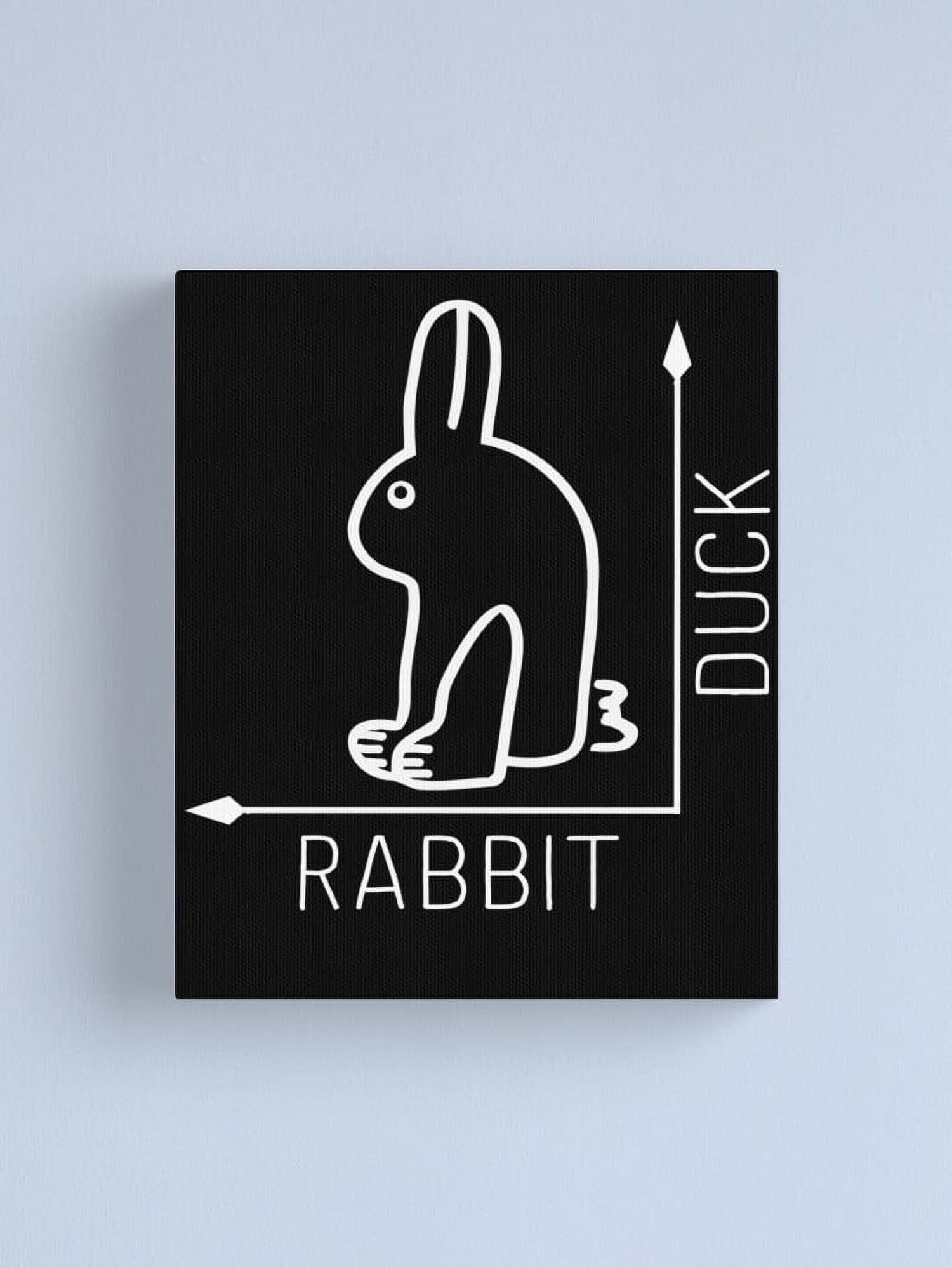 Aaroca Duck Rabbit - Optical Illusion Canvas Print (Unframed) Classic ...