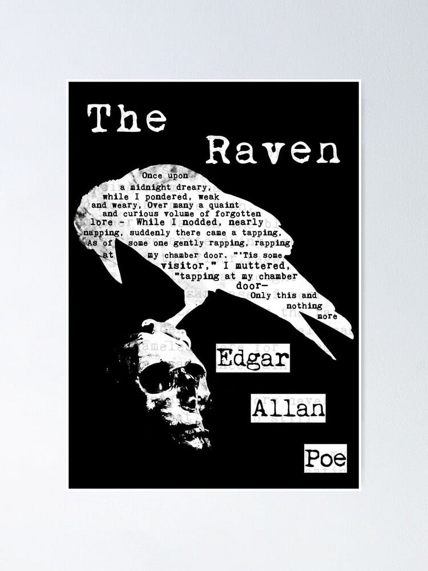 Aaroca Edgar Allan Poe The Raven Poem Poster Canvas Poster - Modern ...