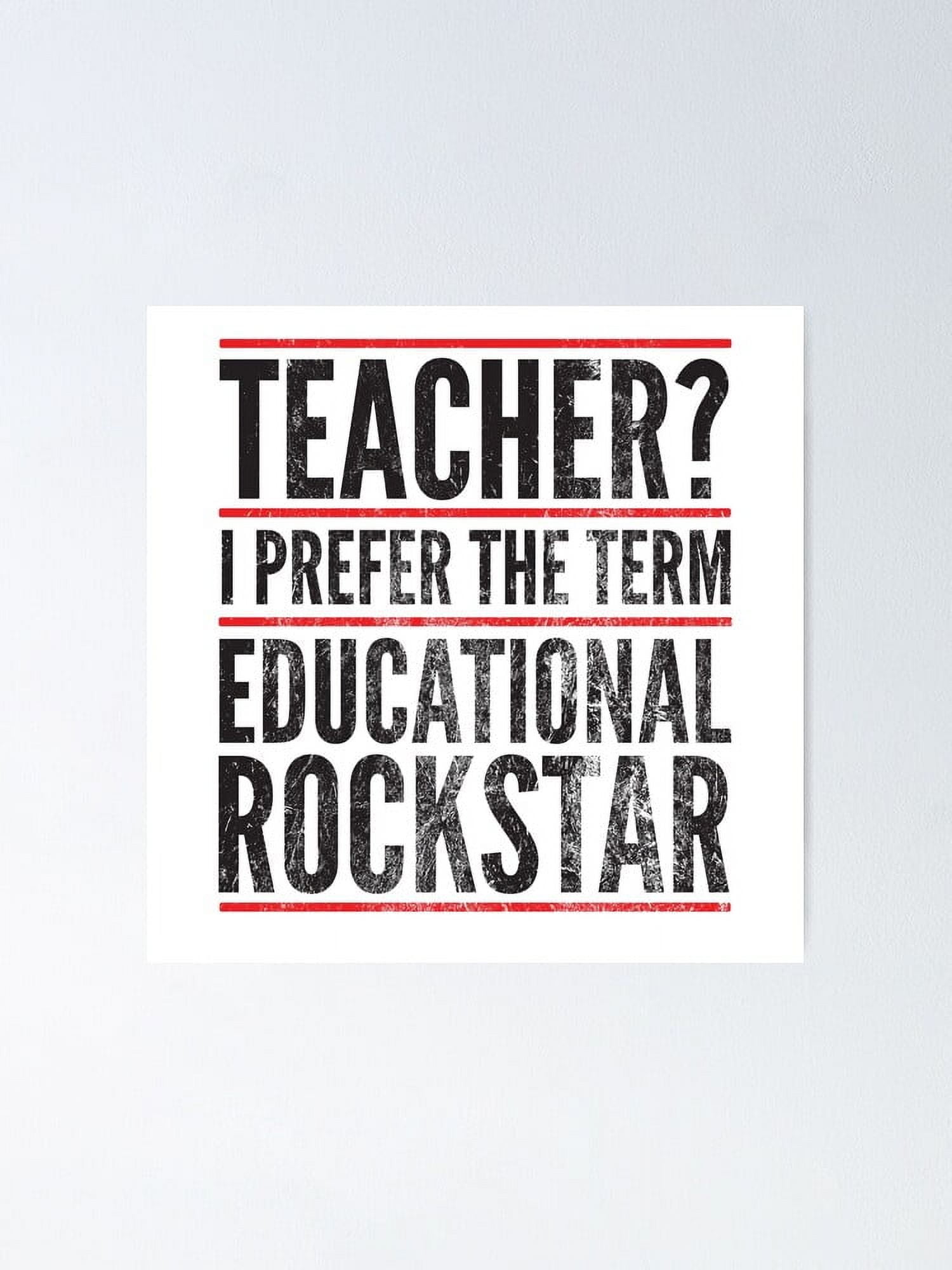 Aaroca Educational Rockstar Poster Artwork Decor for Living Room ...