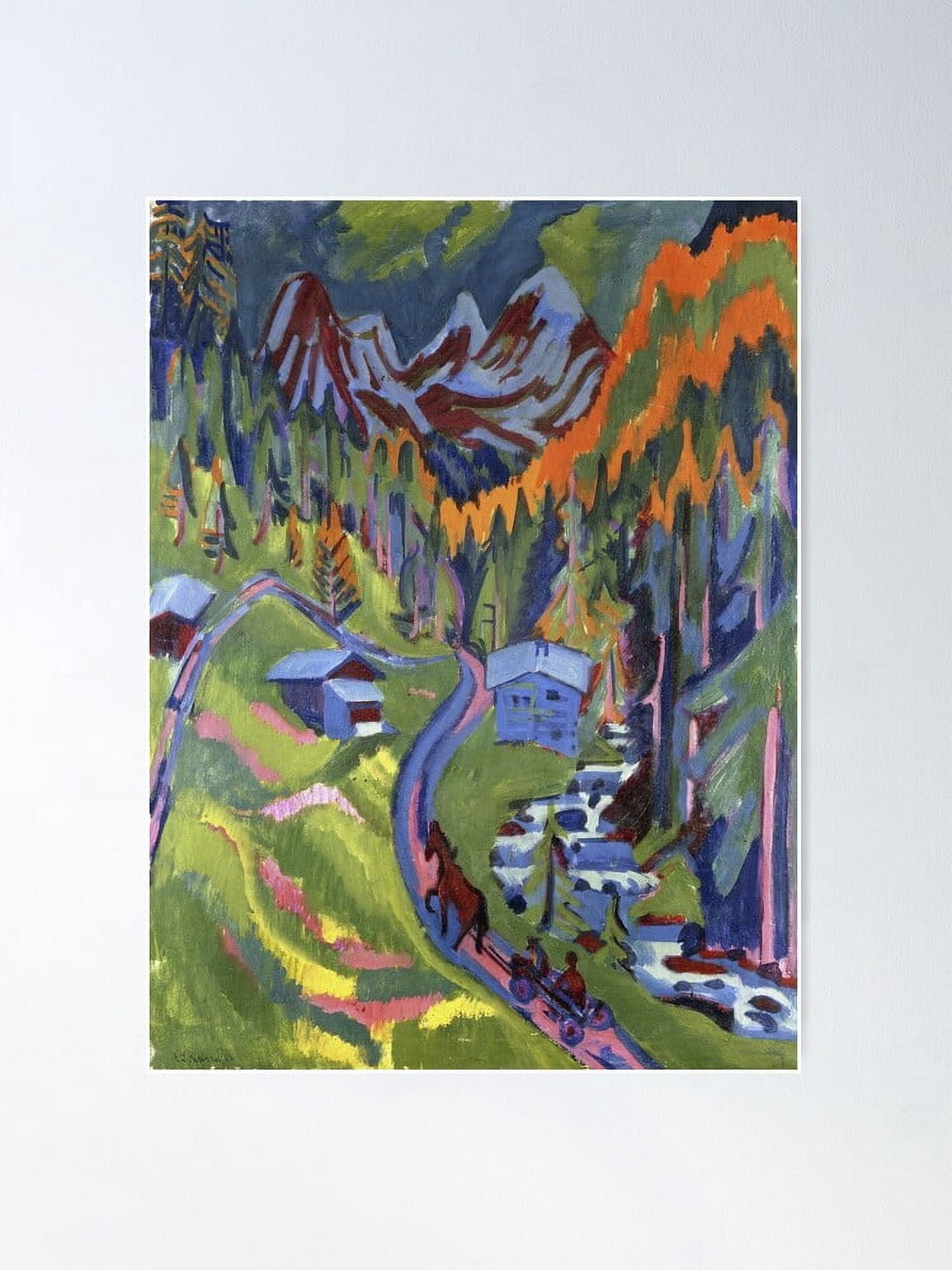Aaroca Ernst Ludwig Kirchner - Sertig Path In Summer Poster Canvas ...