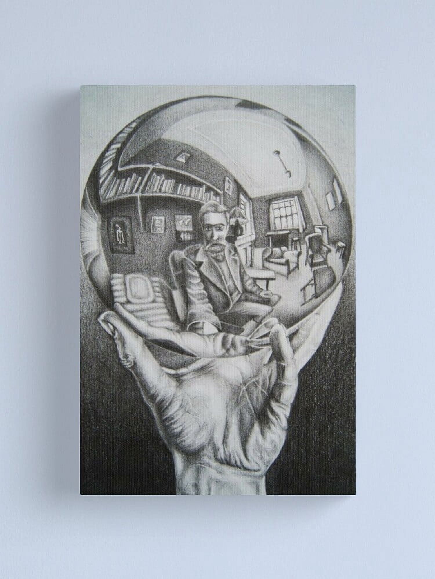 Aaroca Escher Drawing Canvas Print (Unframed) Classic Decoration for ...