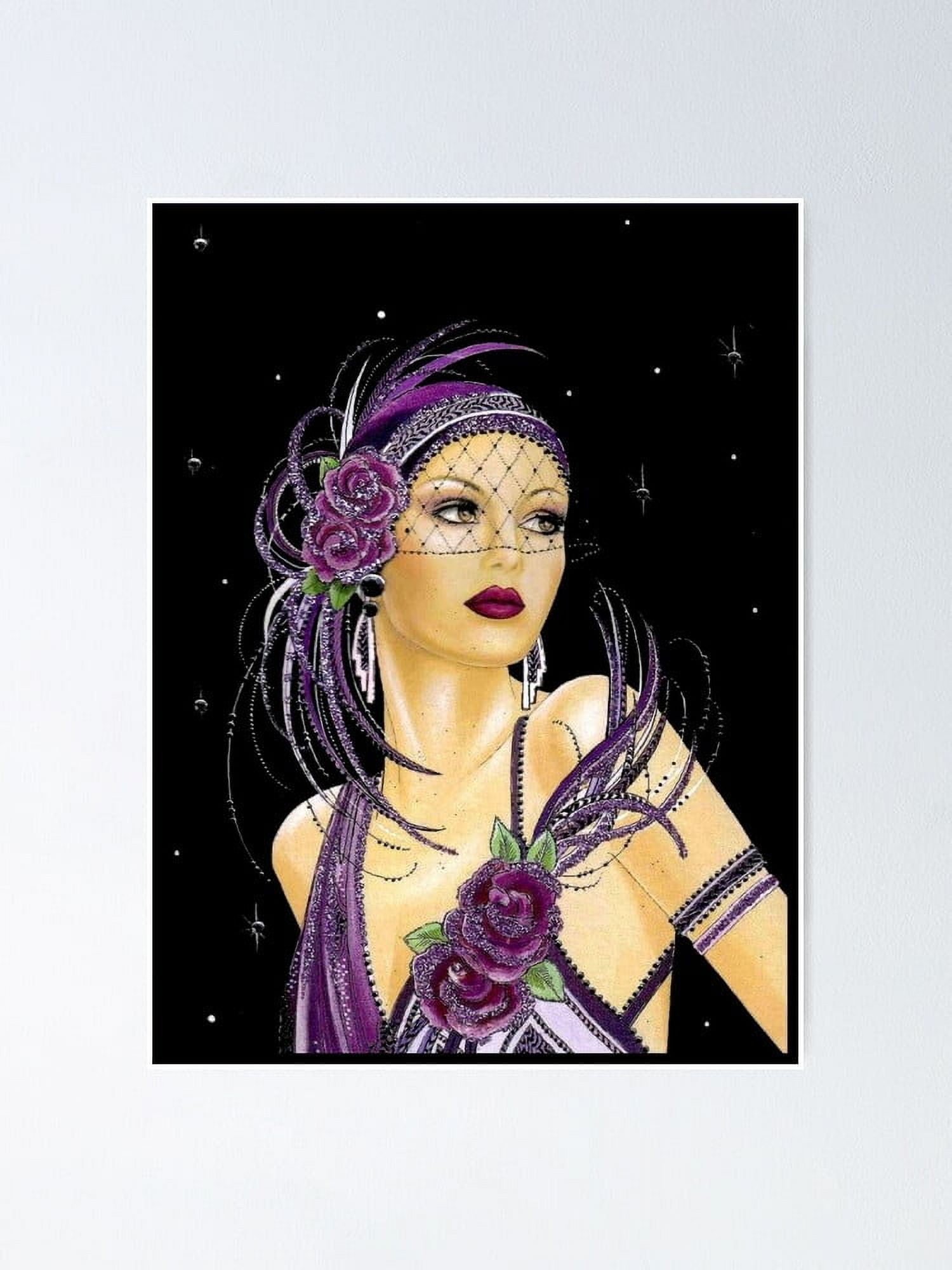 Aaroca FLAPPER : Vintage 1930 Art Deco Print Unframed Classic ...