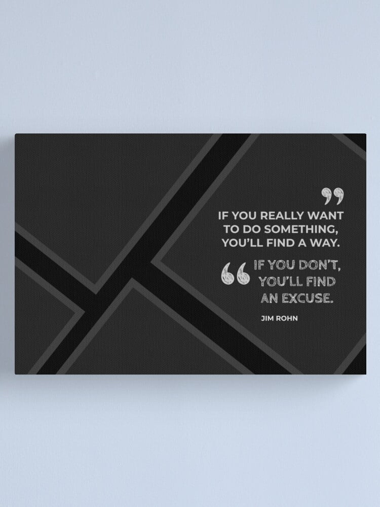 Aaroca Famous quotes - If you really want Canvas Print Inspirational ...