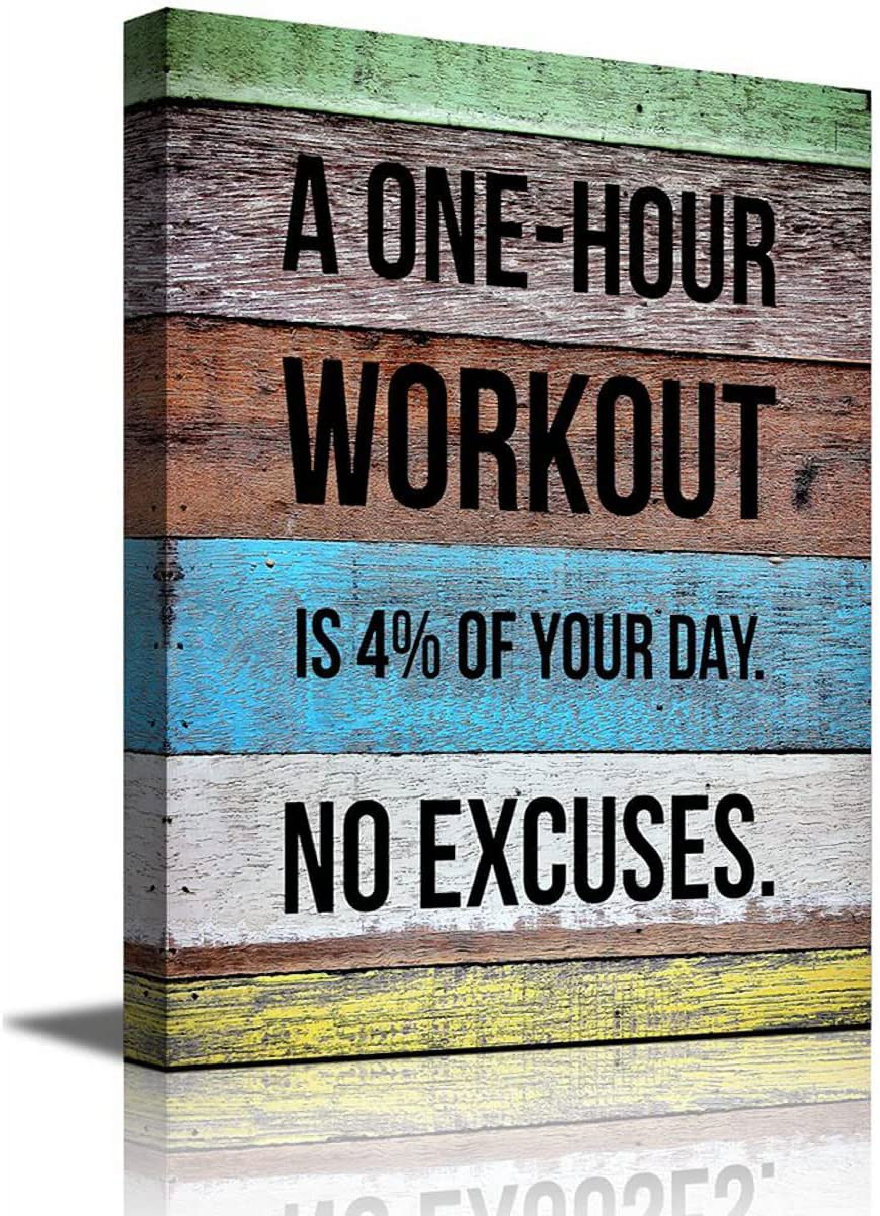 Aaroca Fitness Motivational Quotes Training Gym Bedroom Wall Art ...