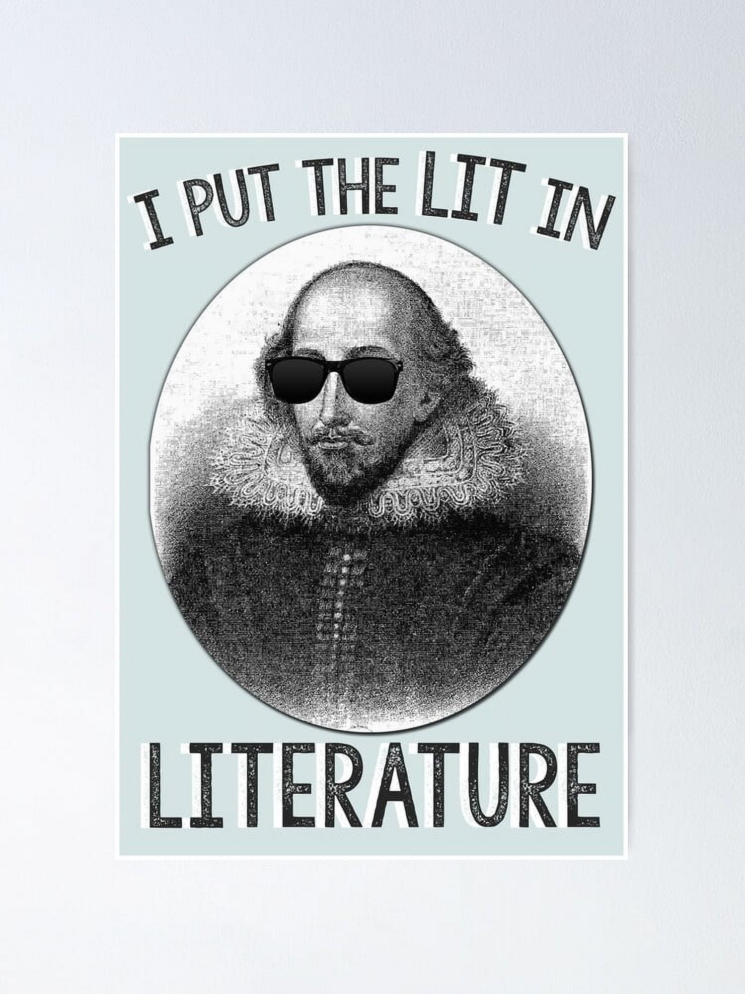 Aaroca I Put The LIT In Literature. (Unframed) Classic Decoration for ...