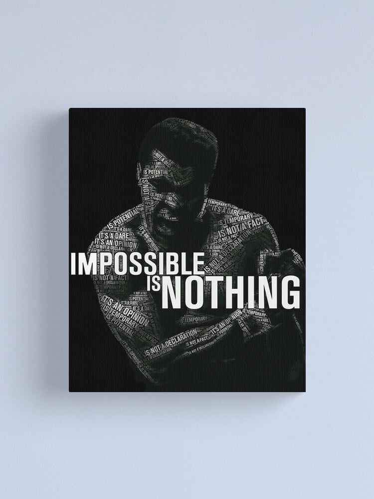 Aaroca Impossible Is Nothing - Muhammad Ali Canvas Print Inspirational ...