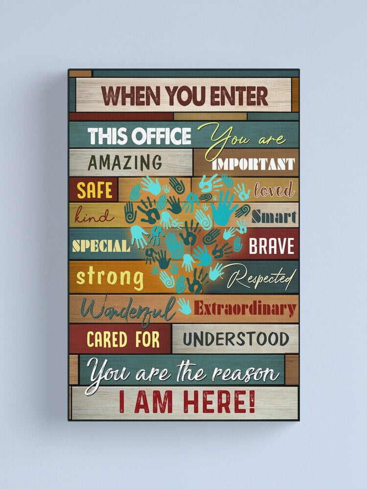 Aaroca In This Office Poster, When You Enter In This Office Canvas ...