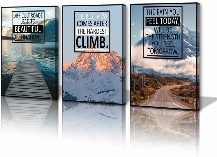 Aaroca Inspirational Wall Art, Motivational Quotes Decor Posters ...