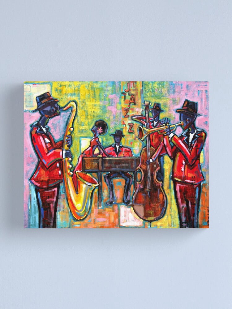 Aaroca Jazz Band Canvas Print (Unframed) Classic Decoration for Office ...