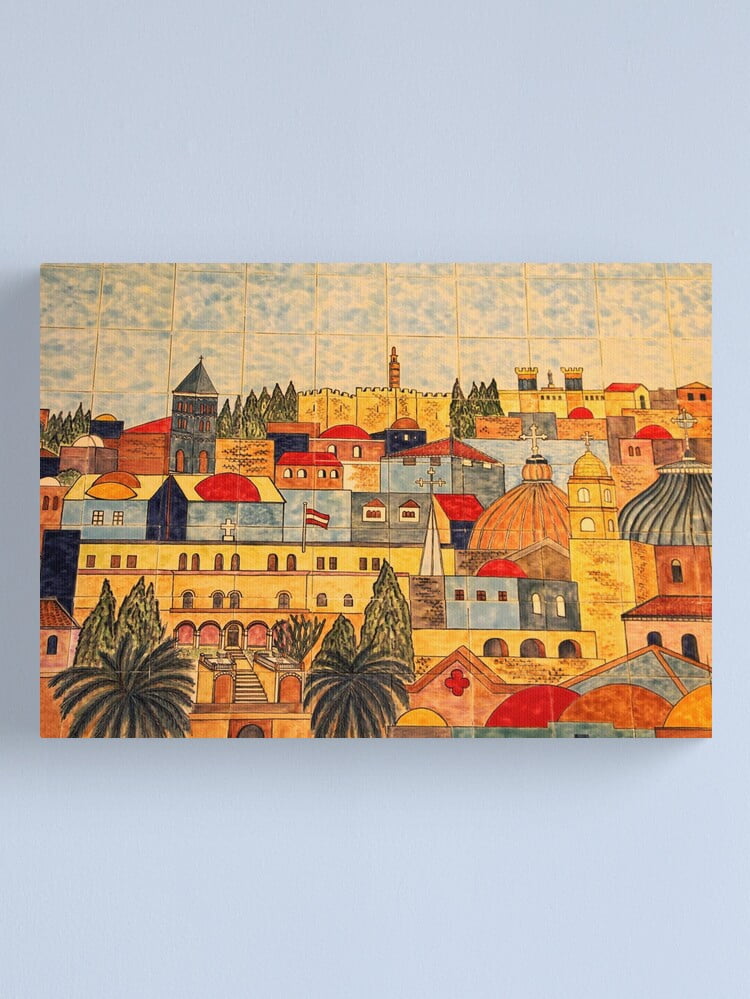 Aaroca Jerusalem Tiles Canvas Print Canvas Poster - Modern Wall Art for ...