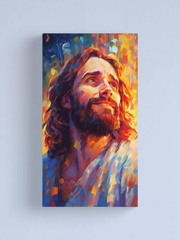 Aaroca Jesus Christ: Savior of the World — Look Up as He Did Canvas ...