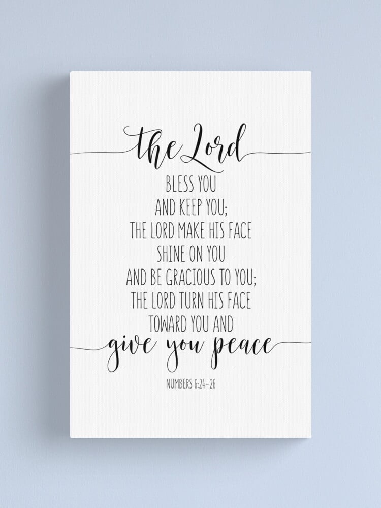 Aaroca The Lord Bless You And Keep You, Numbers 6:24-26. Bible Verse, Christian Gift, Scripture ...