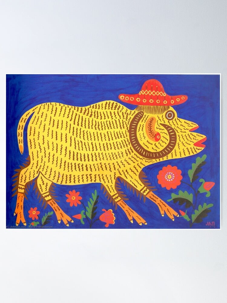 Aaroca Maria Prymachenko This Ukrainian Ram Did Not Gather His Сrop ...