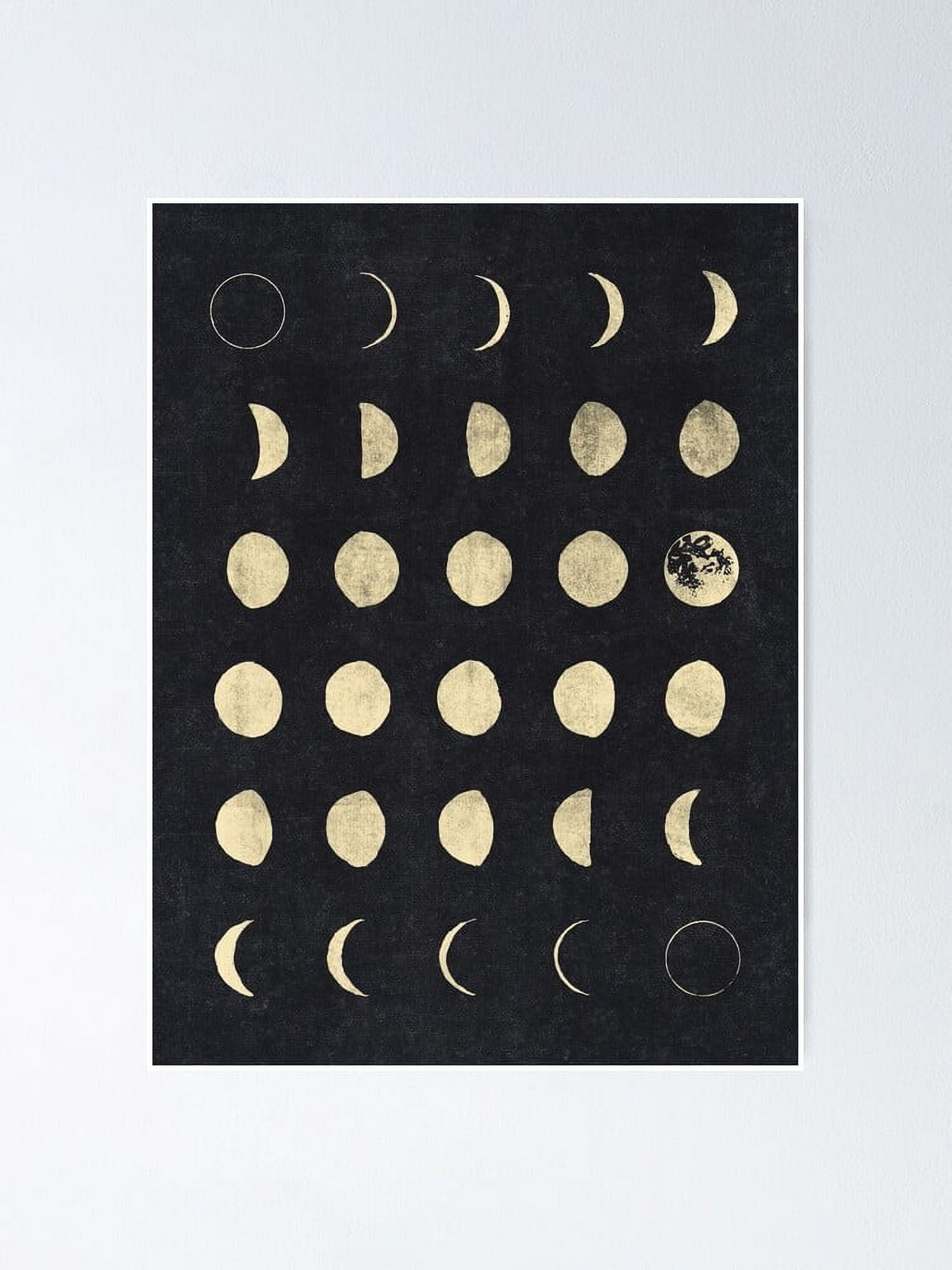 Aaroca Moon Phases (Unframed) Classic Decoration for Office Modern Home ...