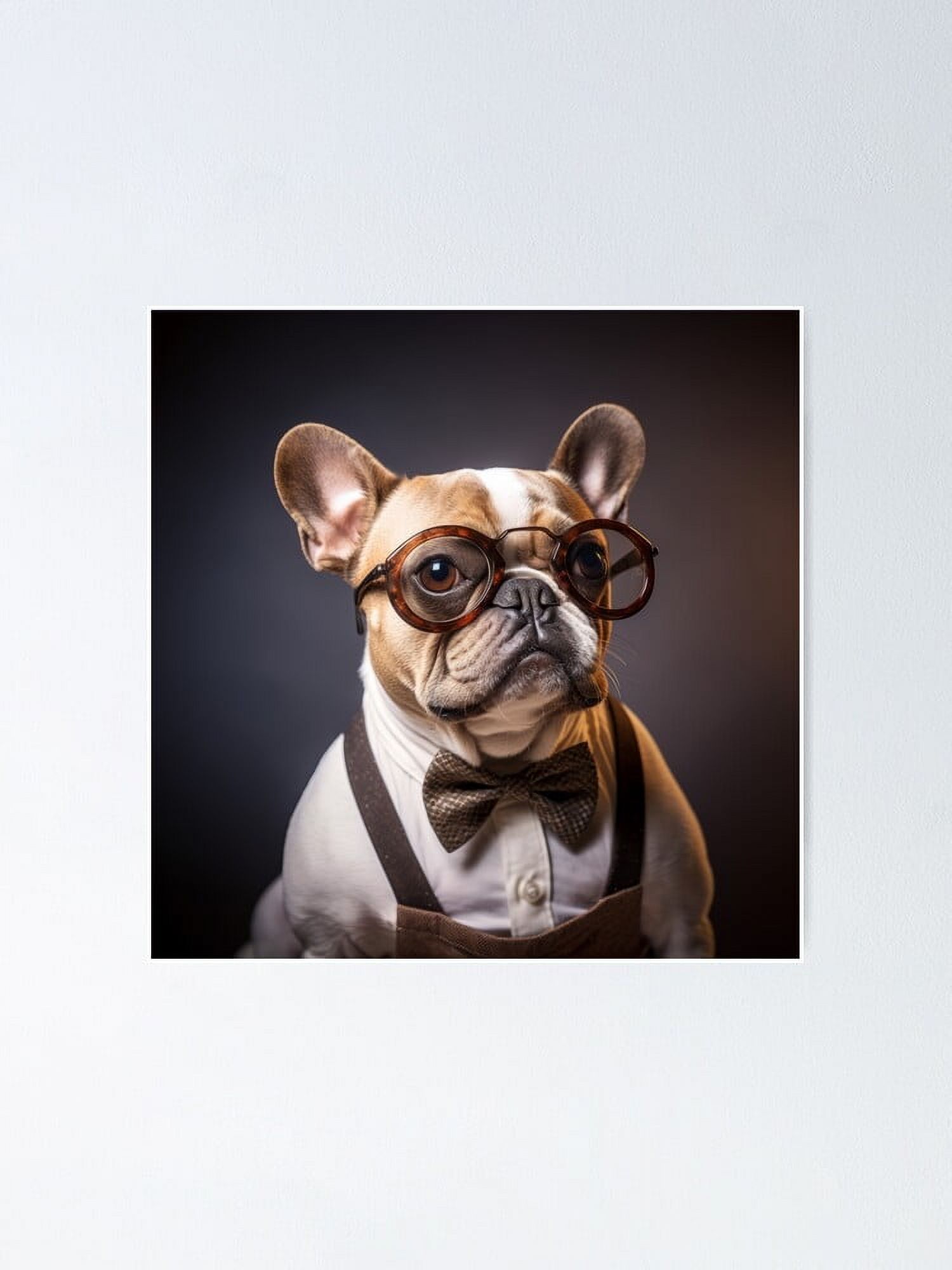 Aaroca Mr Bulldog Unframed Canvas Unique Wall Decor for Modern Home ...