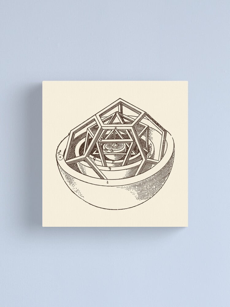 Aaroca Mysterium Cosmographicum Canvas Print (Unframed) Classic ...